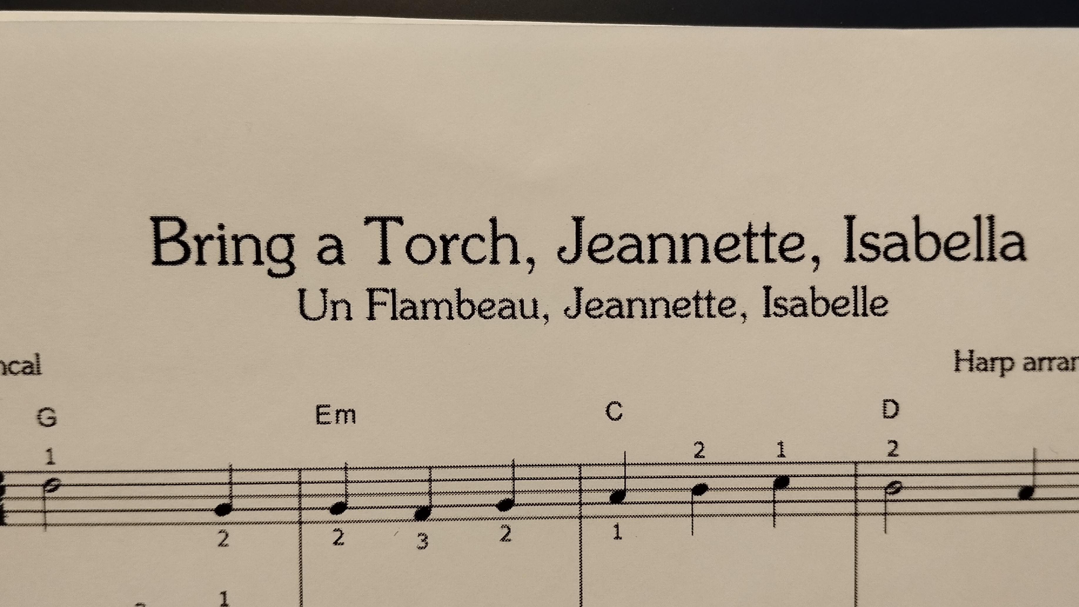 Bring a Torch, Jannette, Isabella