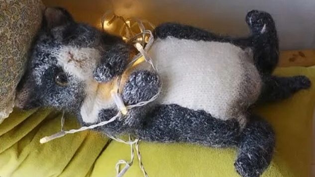 Котёнок спицами