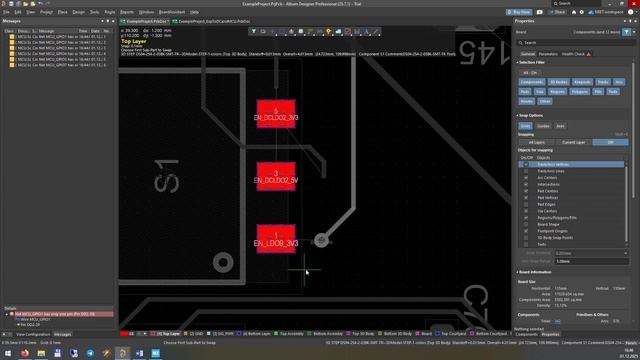 Altium Designer. ВЧ-разводка. Топология. Ч4. Черновая разводка МК и общих цепей