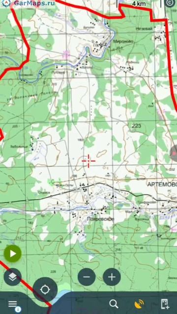 Установка границ в Locus Map