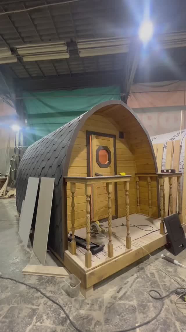 Бани-Викинг 4*2.2м*2.4м с террасой от компании DSV Group