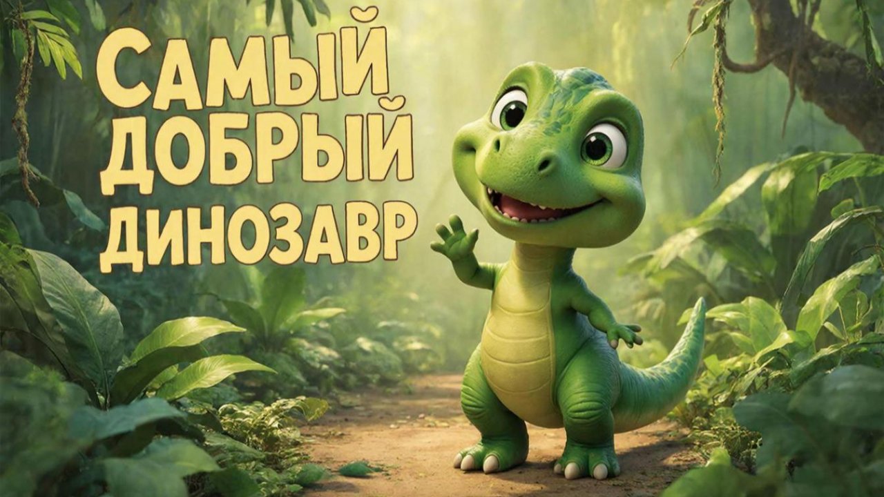 Мультик для детей. Самый добрый динозавр