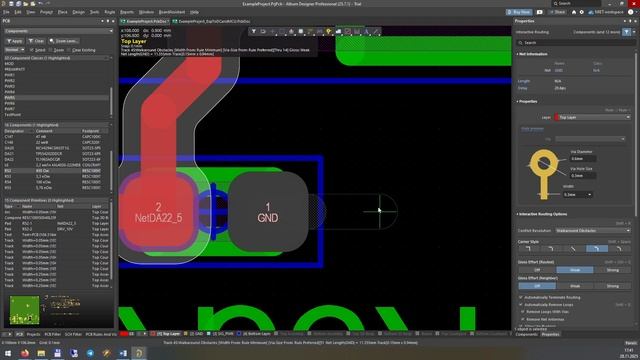 Altium Designer. ВЧ-разводка. Топология. Ч3. Черновая разводка питания
