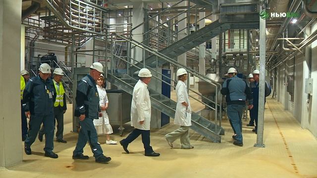 Визит министра сельского хозяйства РФ Оксаны Лут на завод «НьюБио»