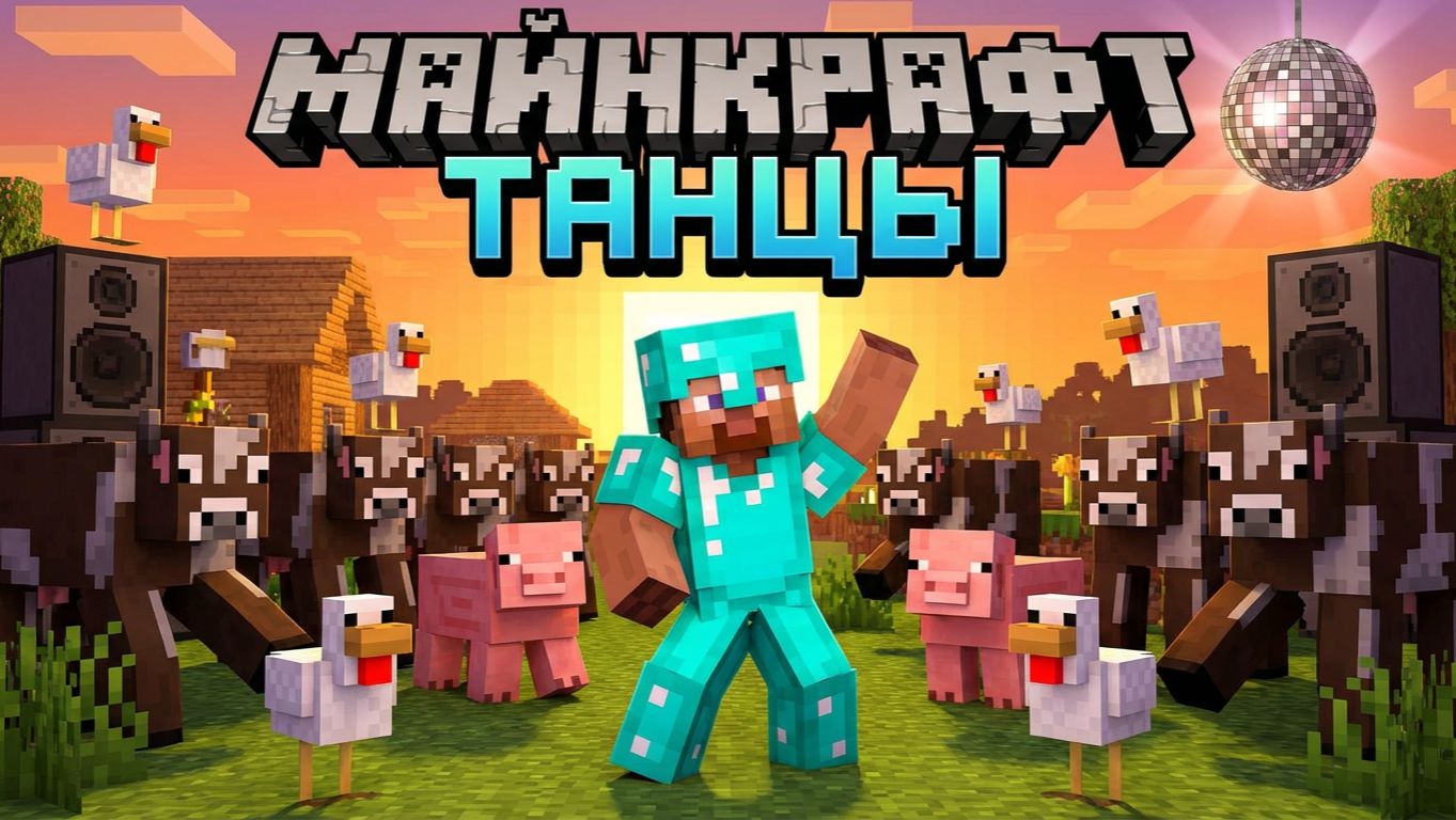ТАНЦУЮТ ВСЕ! 🎵 Майнкрафт танцы | Детская песенка и веселые животные