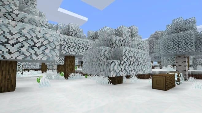 Я выживаю в зимнем мире майнкрафта! ЧАСТЬ:1