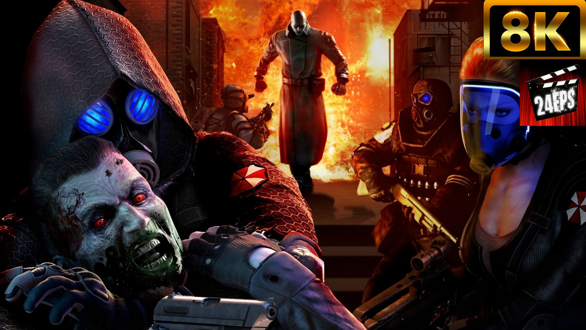 Resident Evil: Operation Raccoon City Все Катсцены (″Special″ Улучшенное качества до 8K)