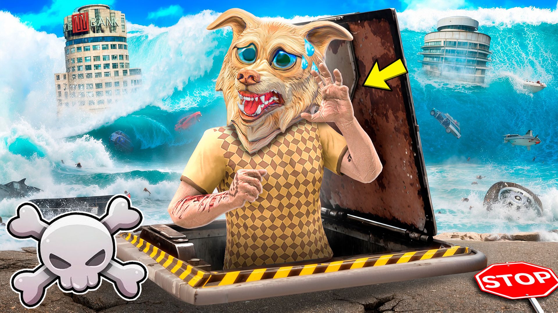 Я УСТРОИЛ ГИГАНТСКОЕ ЦУНАМИ В ГТА 5 ! КАК НАМ ПЕРЕЖИТЬ КОНЕЦ СВЕТА ?