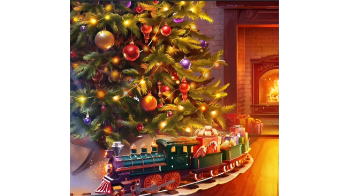 Залипательное видео, раскраска. Новогоднее настроение