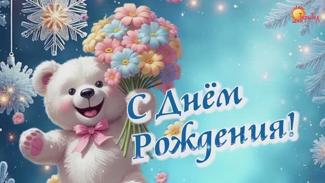 С днём Рождения! Поздравление с днём рождения. Открытка