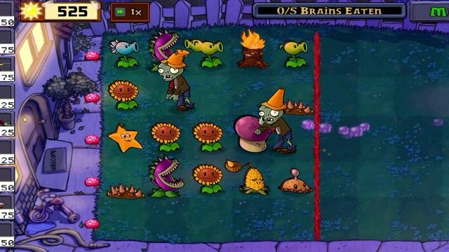 Прохожу "Бесконечный я зомби" в PVZ 1 № 1