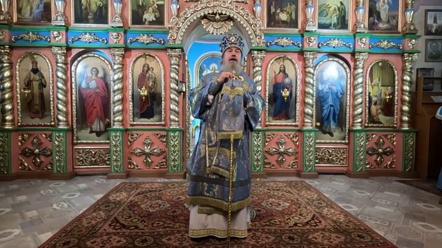 Проповедь епископа Максима в Веденском храме села Становое