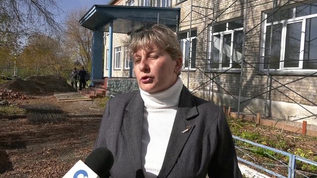 Продолжается ремонт здания школы в п. Дивинка. / 26.09.25 Болотнинский район