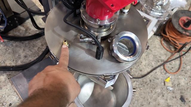 двухвальный вакуумный диссольвер до 20 литров 2,2 кВт