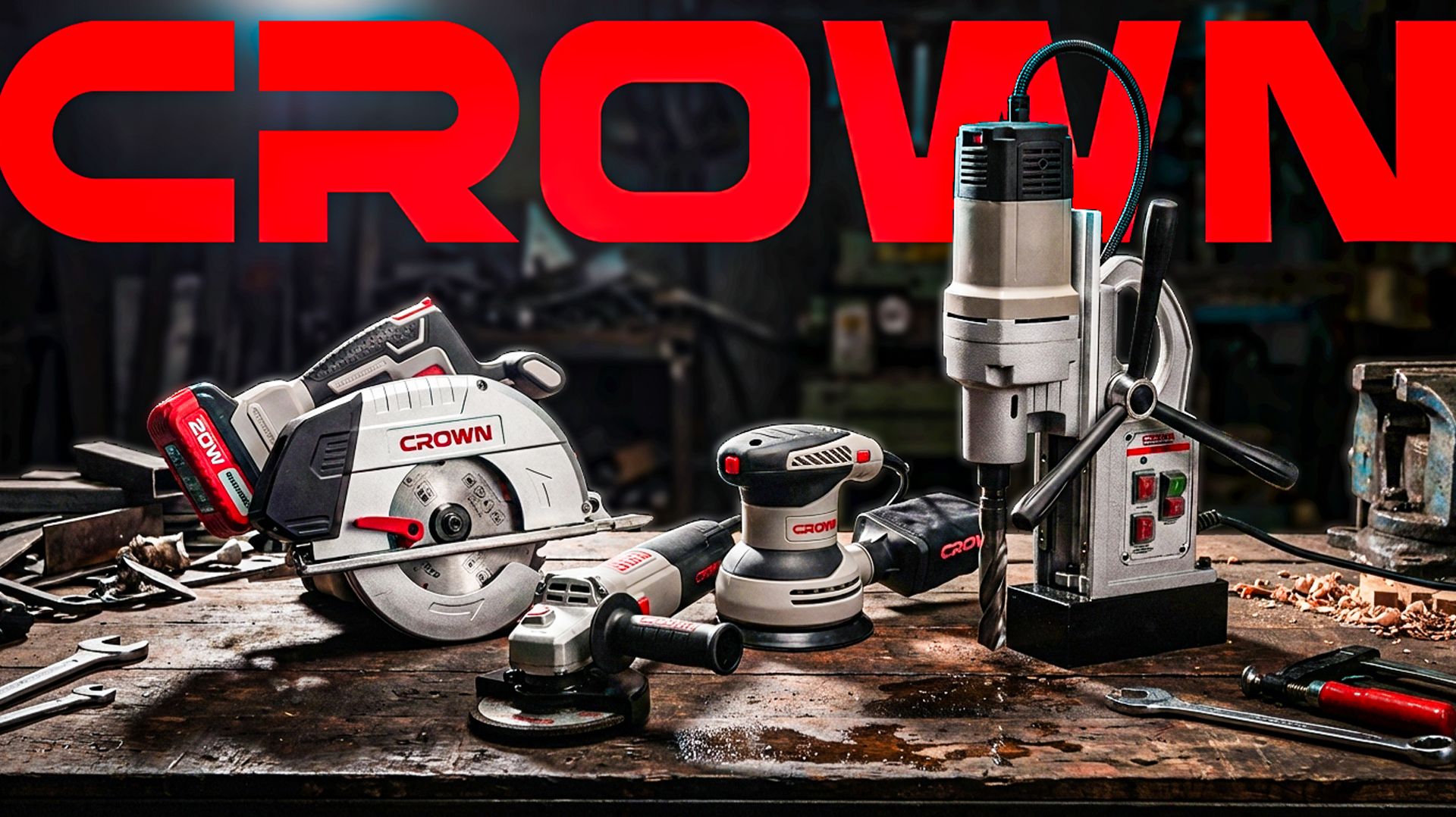 НОВИНКИ CROWN | Пила, УШМ, Перфоратор, Магнитный станок, Шлифмашина, Бензоинструмент