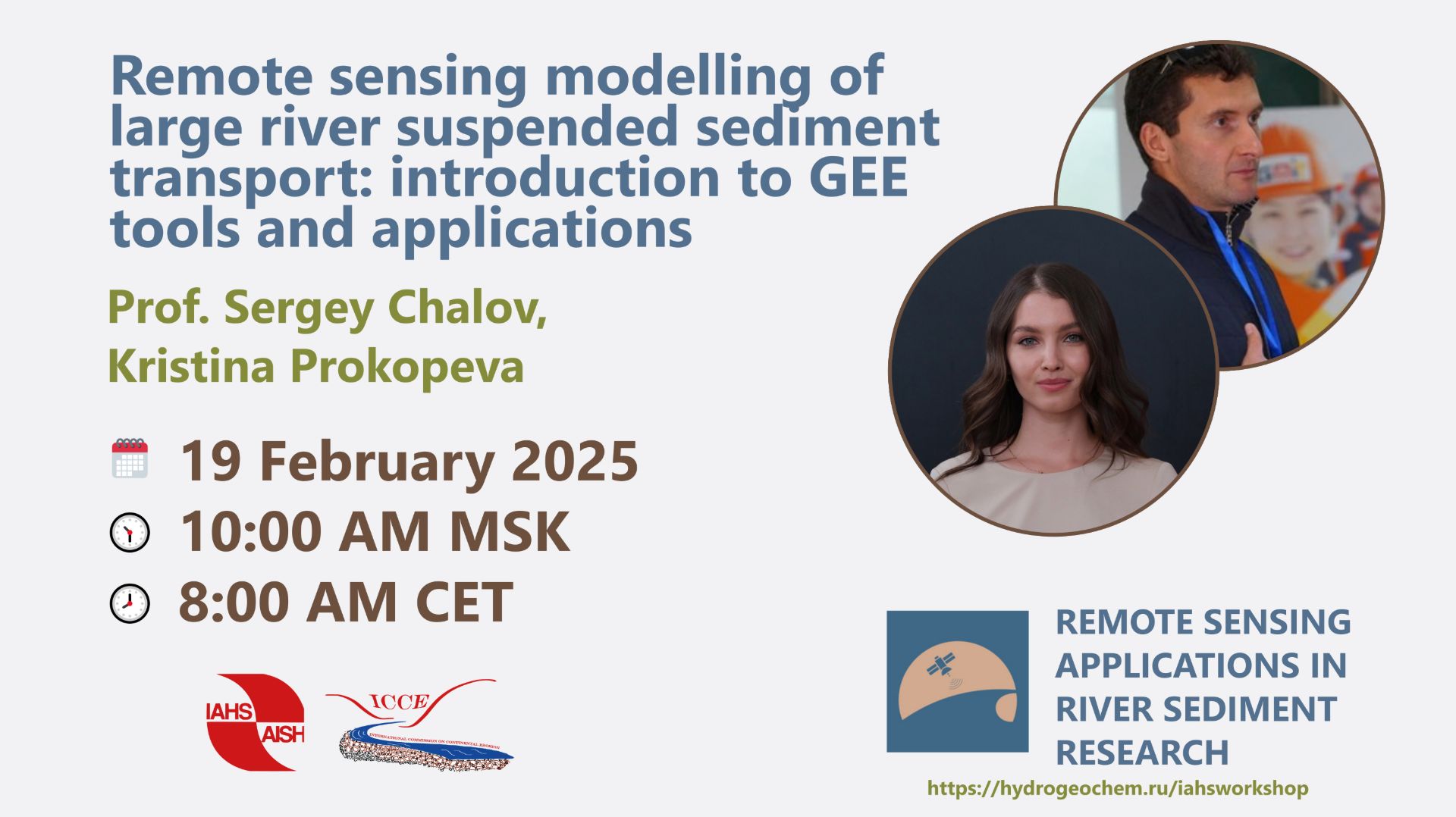 Prof. Sergey Chalov & Kristina Prokopeva _ IAHS-ICCE Remote Sensing Webinar _ Day 02