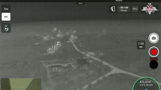 Боевая работа РСЗО «Град» ГрВ «Восток»