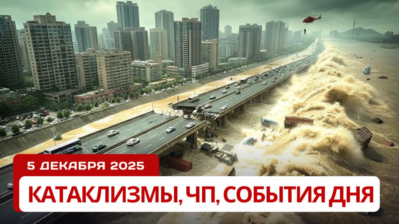 Новости Сегодня 05.12.2025 - Катаклизмы за сегодня, ЧП, События дня | Россия Европа Китай США Индия