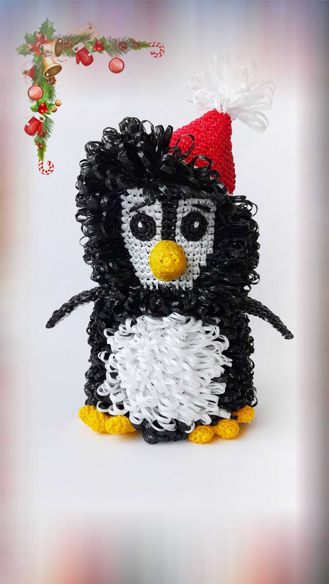 Мочалка-игрушка "ПИНГВИНЁНОК"