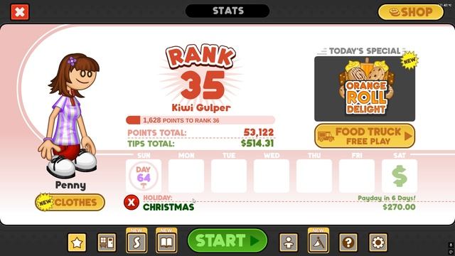 Papa's Freezeria Deluxe 63-64 день ( Папа Луи 63-64 день)  прохождение