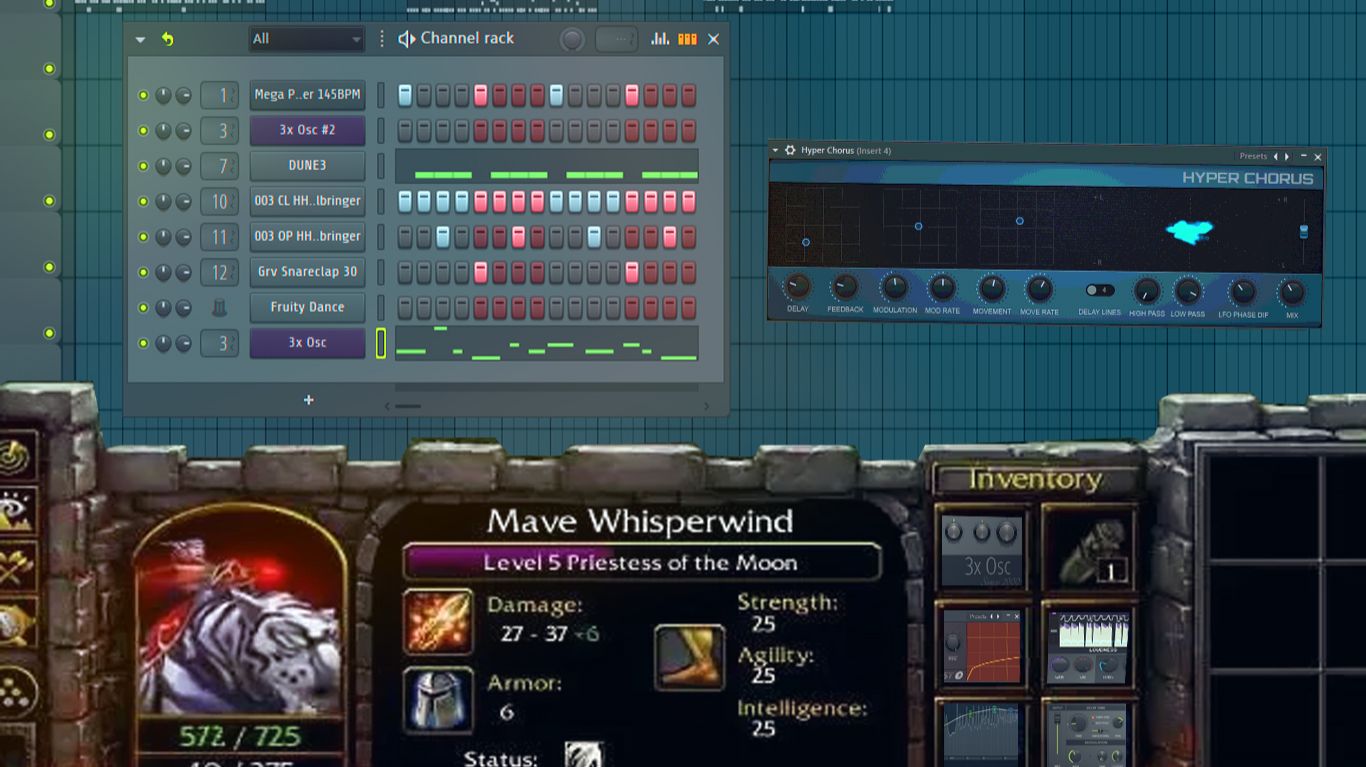 3x Osc и Hyper Chorus прокачиваем скилы комбинирования