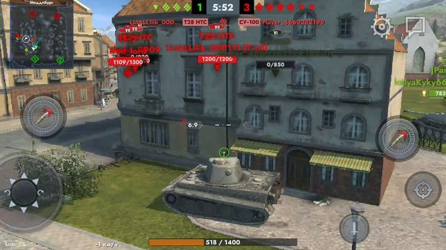 Мой первый бой на тигре 1 в Tanks Blitz!