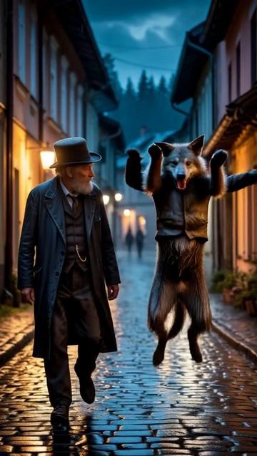 Неудачный концепт к рассказу «Фиржбурский монстр» - Спасибо, Шедеврум за лучшую иллюстрацию!! 👍🤣😂