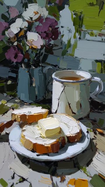 Завтрак (картина #1016) / Арт-студия Нормова