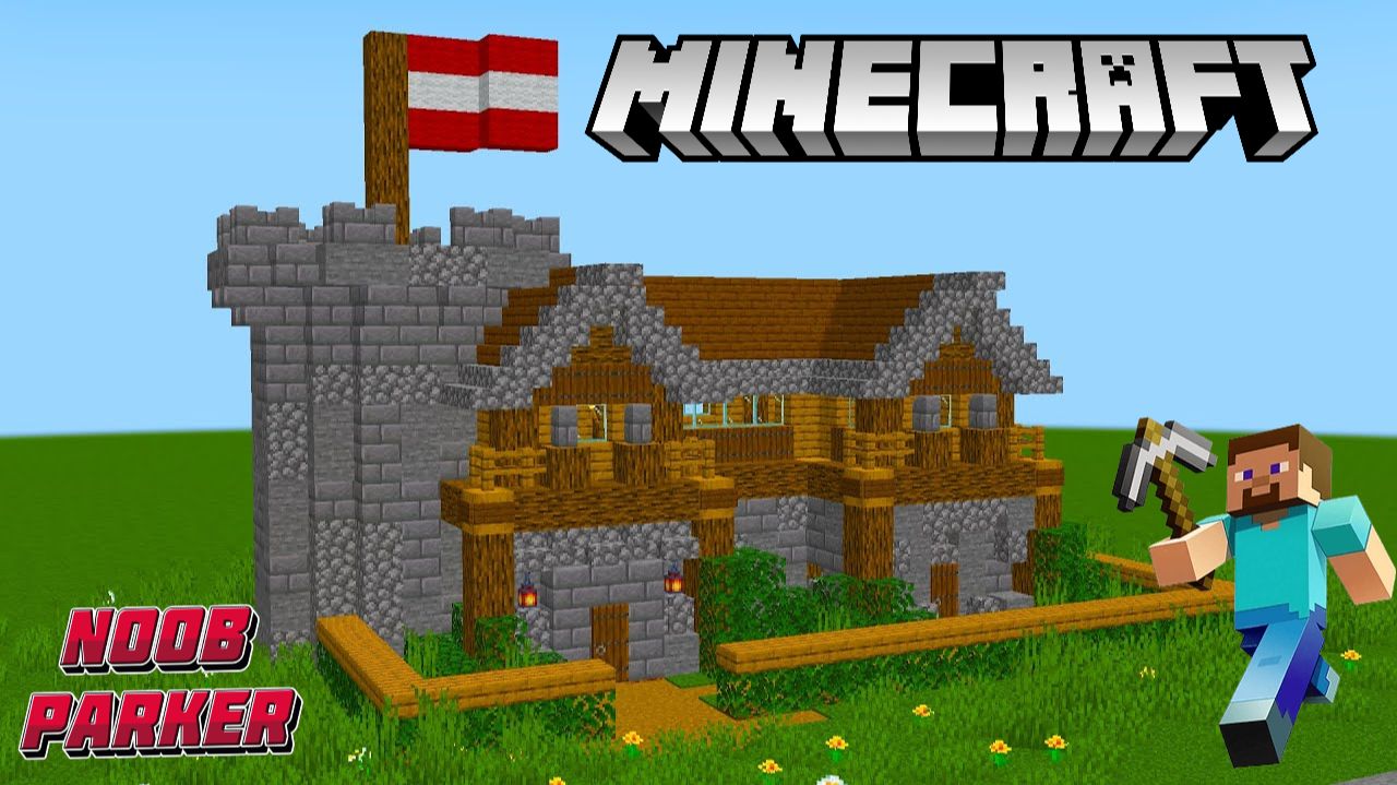 Майнкрафт Как построить дом - башню  Minecraft.