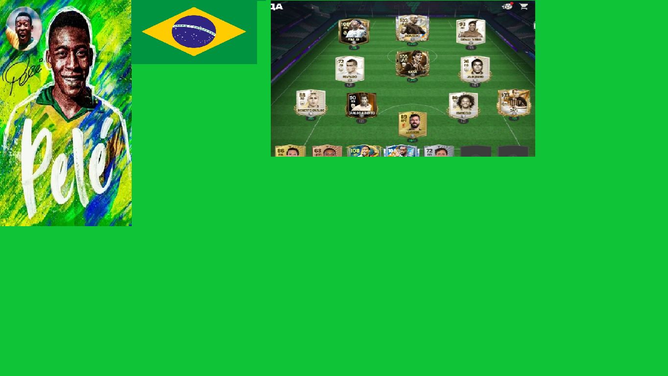 Собрал состав бразильских кумиров в FC mobile 26