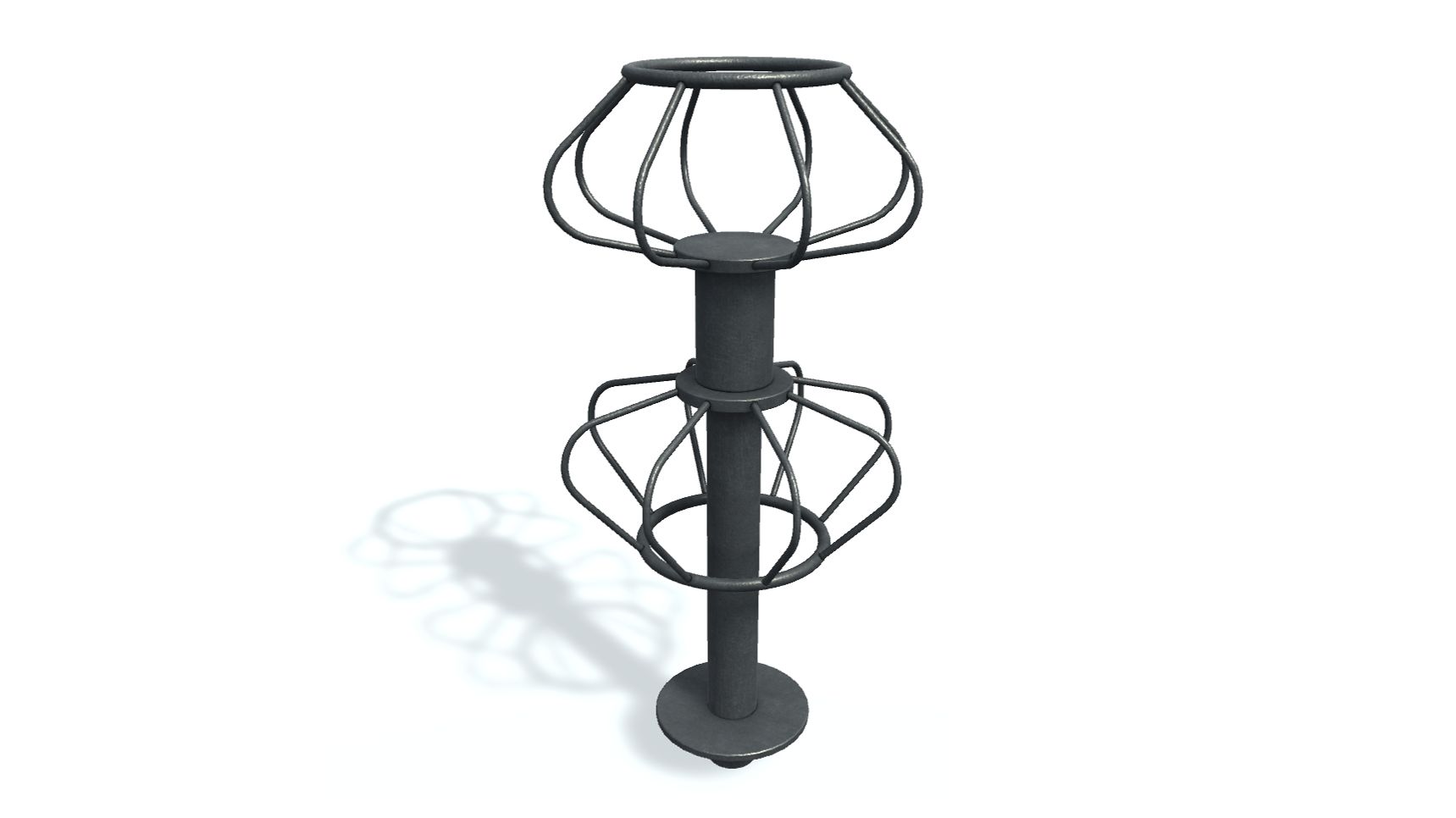 3D модель.  Радиоантенна А.  3D model Radio Antenna  A.