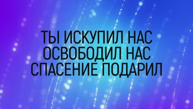 МИЛОСТЬЮ ТЫ НАС ИСКУПИЛ | 🎤 КАРАОКЕ С ТЕКСТОМ