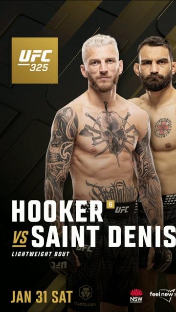 UFC 325: Хукер VS Сент-Дени 31.01.2026 #shorts #дэнхукер #бенуасентдени #хукерсентдени #ufc325