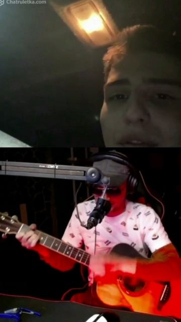 Реакция на гитариста в чат-рулетке! Дождь...#shorts #игратьнагитаре #фингерстайл