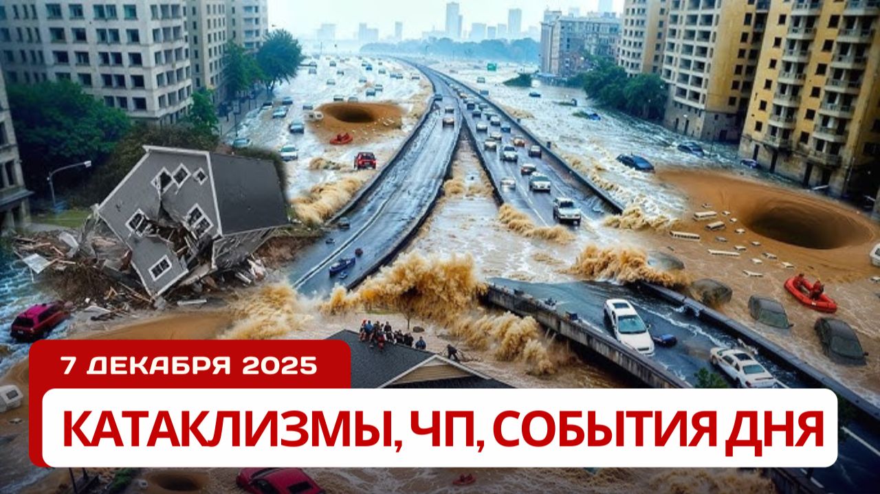 Новости Сегодня 07.12.2025 - Катаклизмы сегодня, ЧП, События дня | Китай США Россия Индия Европа