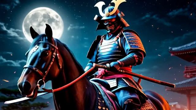 Самурай скачет на коне
