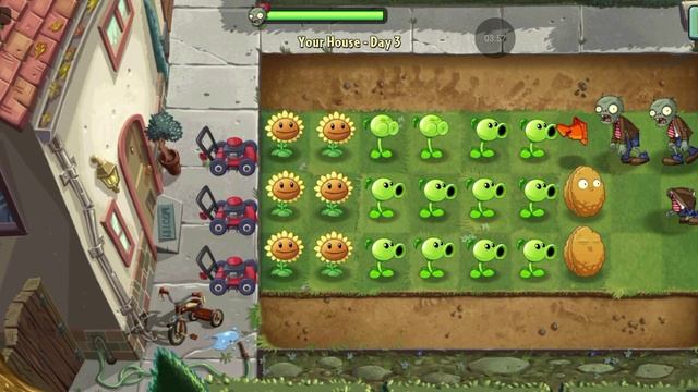 Прохожу Дом игрока все уровни в PVZ 2