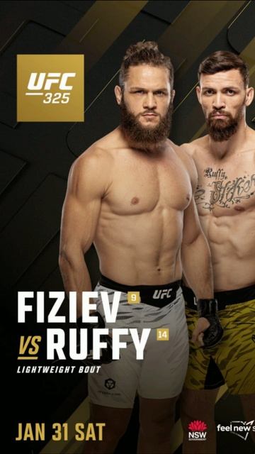 UFC 325: Физиев VS Руффи 31.01.2026 #shorts #рафаэльфизиев #маурисиоруффи #физиевруффи #ufc325