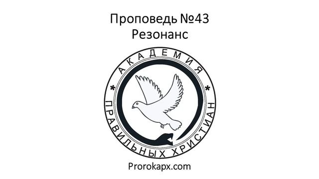 Проповедь №43  - Резонанс