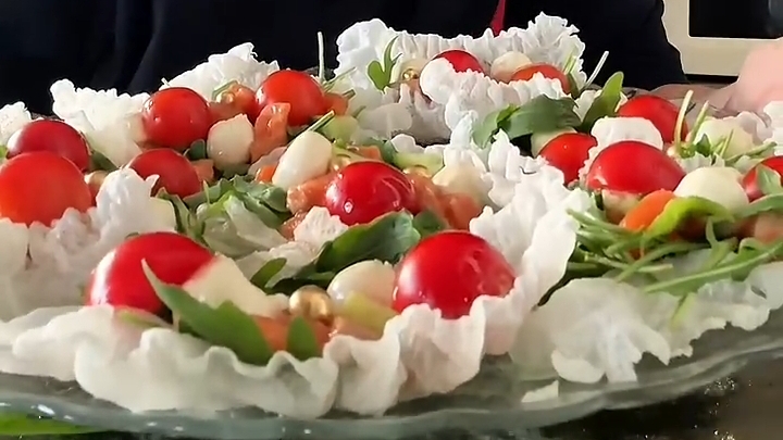 Снежные тарталетки в Новогоднем стиле...🐚❄🎄😋