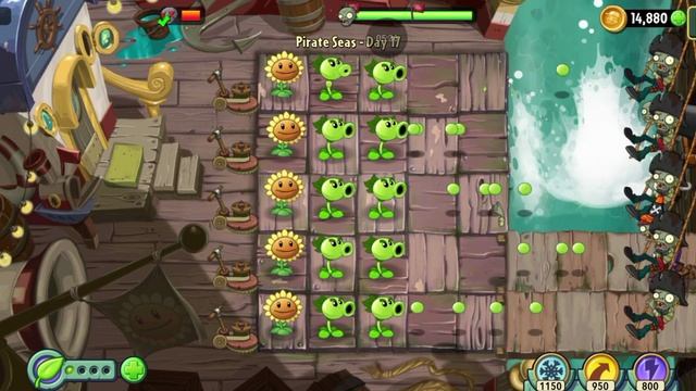 Прохожу Пиратское море уровни 16-19 в PVZ 2