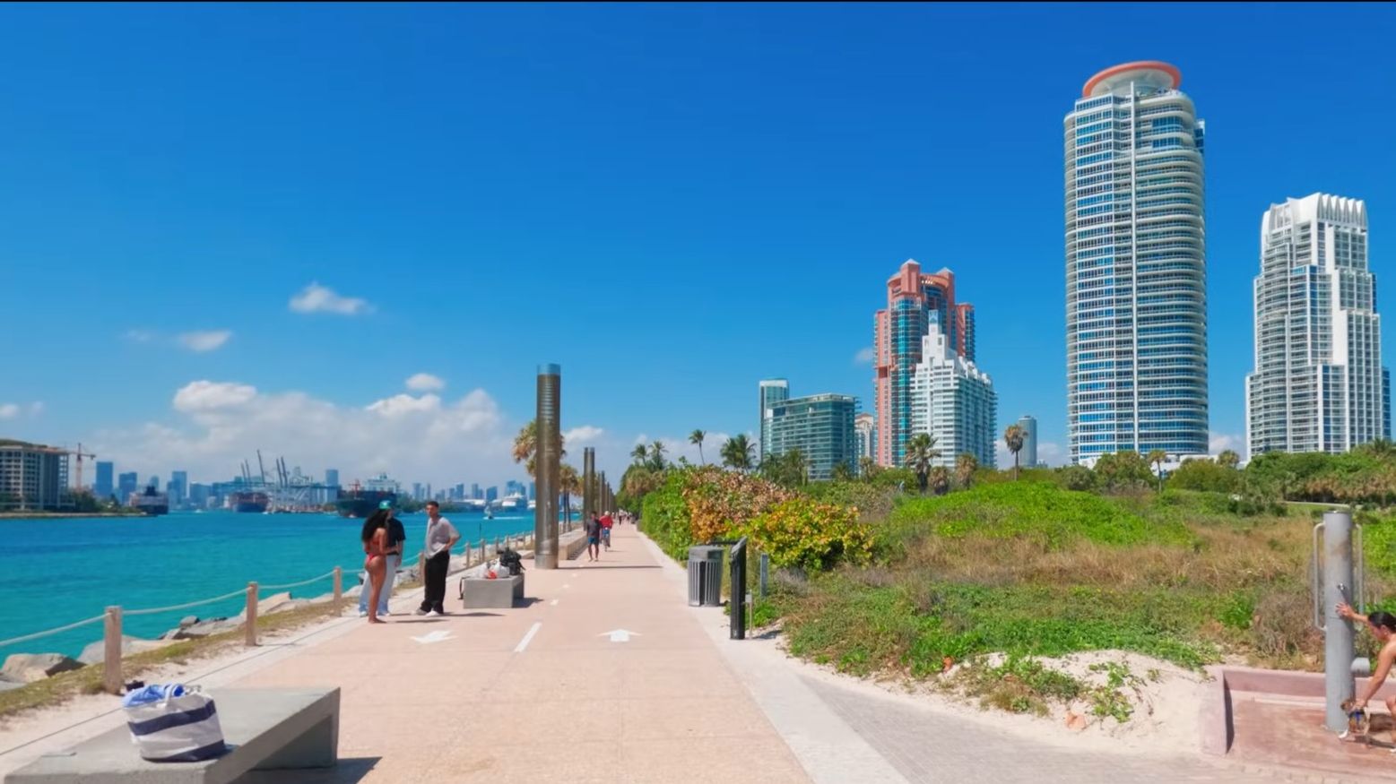🇺🇸 Велотур по Майами - виртуальная поездка на велосипеде в формате 4K протяженностью 40 км.