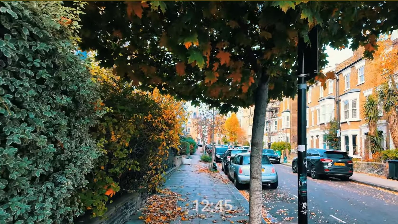 🇬🇧 Осенняя прогулка по Лондону 🍁 От Хэмпстеда до Белсайз-парка 4К