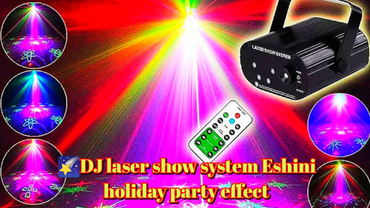 🌠DJ laser show system Eshini holiday party effect