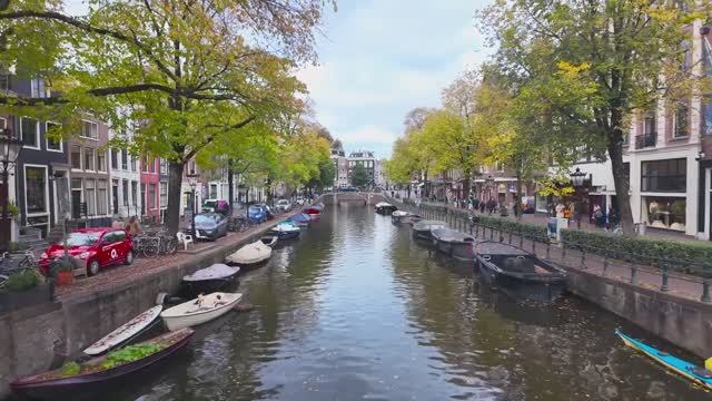 АМСТЕРДАМ, Нидерланды 🇳🇱 Слишком красивый, чтобы быть настоящим, Пешая экскурсия в формате 4K