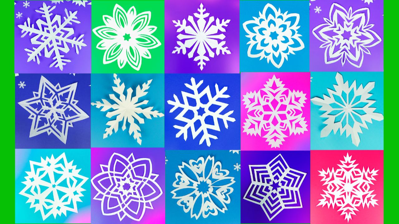 Как вырезать красивые снежинки из бумаги а4 легко + шаблоны, схемы для вырезания  своими руками