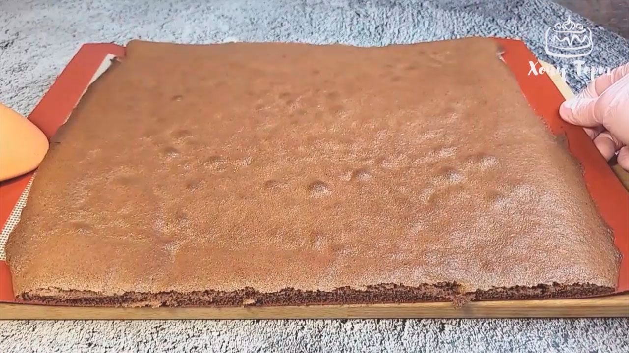 🍫 Пластовой бисквит для рулетов и нарезных пирожных (30х40 см) ✨ Тонкий, эластичный, без трещин!