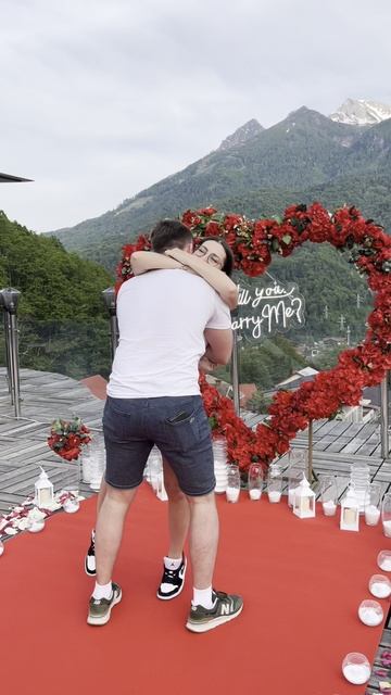 Предложение руки и сердца в Сочи или Красной Поляне — там, где рождаются легенды любви