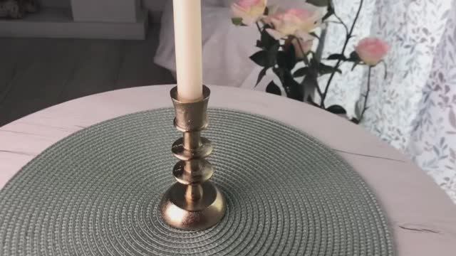 Подсвечник на 1 свечу АЙВЕНГО КВАТРО, металл, 13 см, A16000210-4