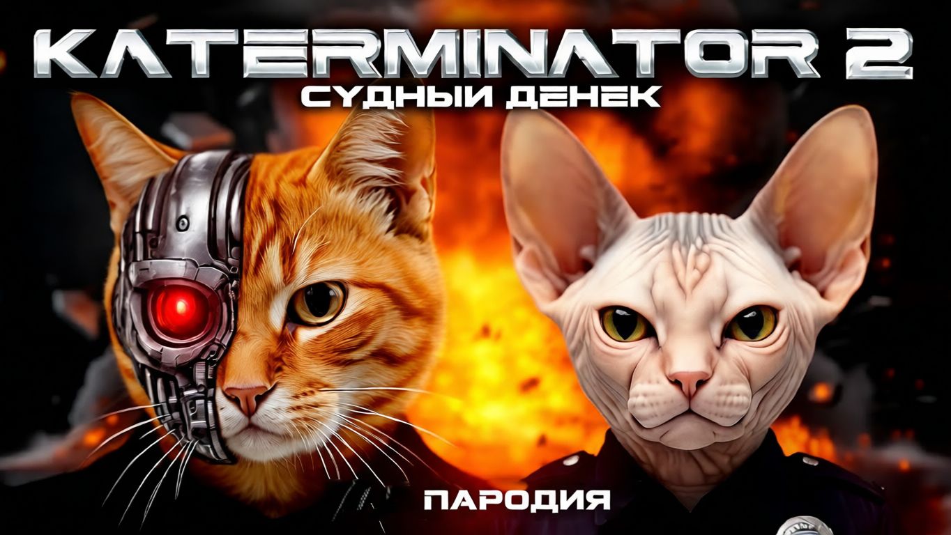 😾🤖 ТЕРМИНАТОР 2: Пародия с КОШКАМИ!